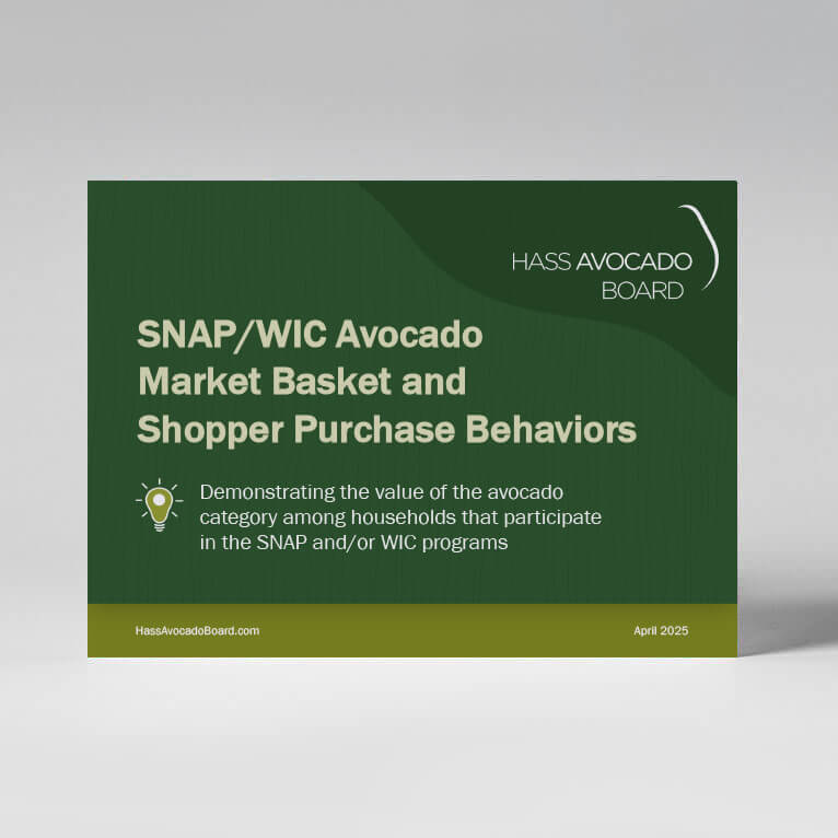 SNAP/WIC Shopper Purchase Behaviors - Hass Avocado Board